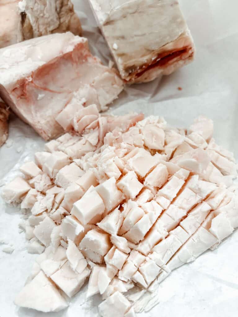 How to Render Beef Suet to Make Tallow (step-by-step) - Porch on the ...