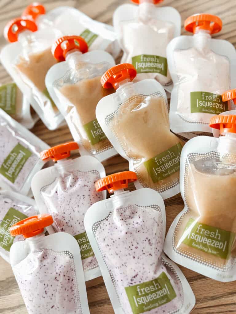 Easy Homemade Squeeze Pouches (fruit, veggie, yogurt) - Porch on the ...