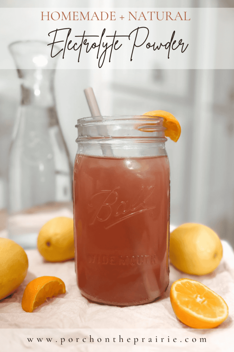The Best Homemade Electrolyte Drink Powder Recipe - Porch on the Prairie