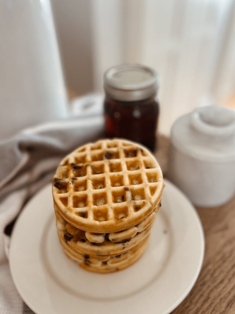 The Best Fluffy Sourdough Discard Waffles Recipe - Porch on the Prairie